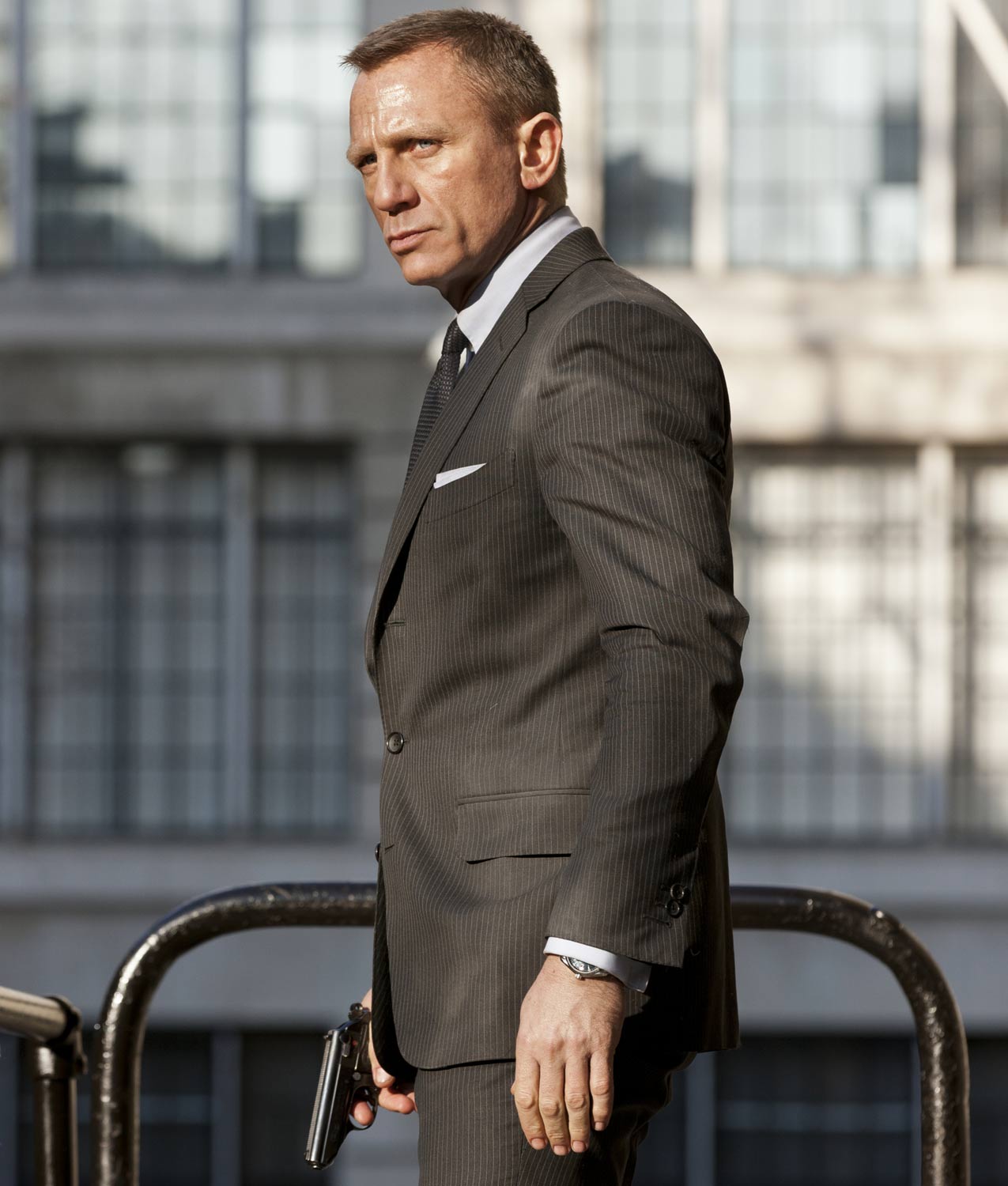 James Bond Skyfall Charcoal Grey Suit Daniel Craig