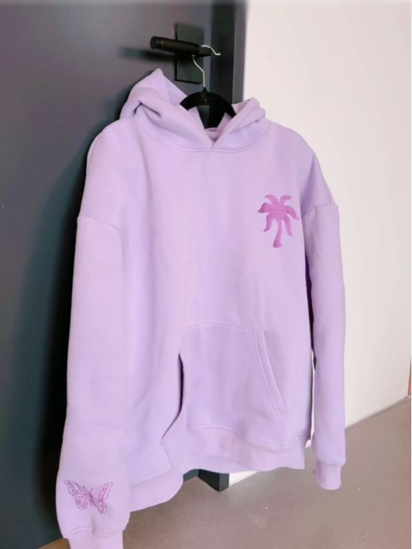 Pink Palm Puff Hoodie - To Live For The Hope Of It All Hoodie